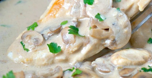 Mama Miranda’s Amazing Skillet Chicken With Garlic Mushroom Sauce ...